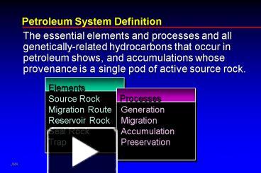 PPT – Petroleum System Definition PowerPoint presentation | free to ...