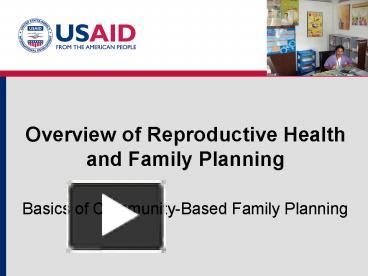 Overview of Reproductive Health and Family Planning presentation | free ...