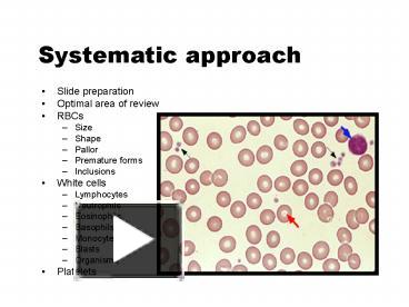 Systematic approach presentation | free to view