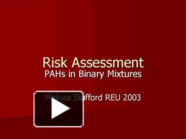 PPT – Risk Assessment PowerPoint presentation | free to view - id ...