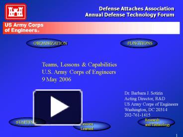 PPT – Defense Attaches Association Annual Defense Technology Forum ...