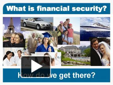 What is financial security presentation | free to view