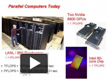 PPT – Parallel Computers Today PowerPoint presentation | free to view ...
