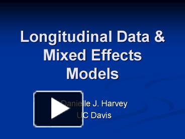 Longitudinal Data presentation | free to view
