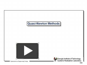 PPT – QuasiNewton Methods PowerPoint presentation | free to view - id ...