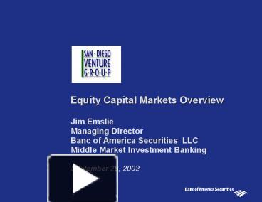 PPT – Equity Capital Markets Overview PowerPoint presentation | free to ...
