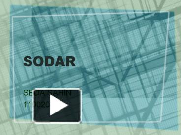 SODAR presentation | free to download