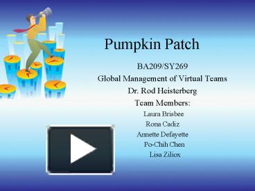 PPT – Pumpkin Patch PowerPoint presentation | free to view - id: 11a003 ...