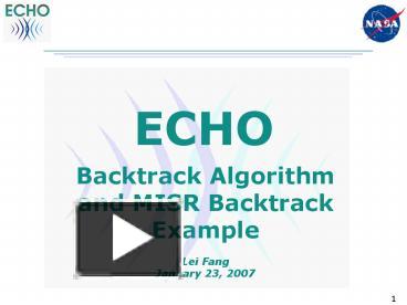 PPT – ECHO PowerPoint presentation | free to view - id: 11a587-MjBiM