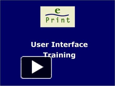 PPT – User Interface PowerPoint presentation | free to view - id: 11aa1 ...