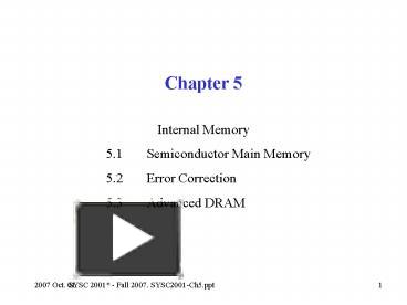 Internal Memory presentation | free to view