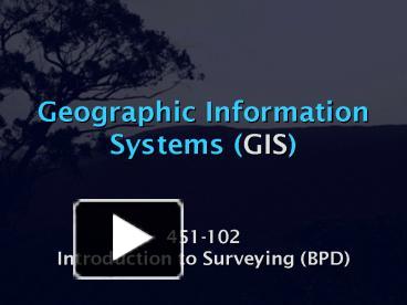 PPT – Geographic Information Systems GIS PowerPoint presentation | free ...