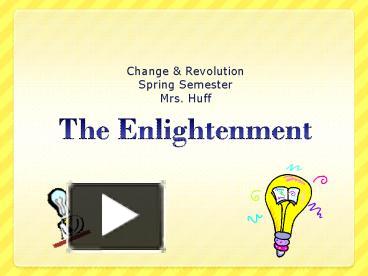 PPT – The Enlightenment PowerPoint presentation | free to view - id ...