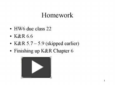 PPT – Homework PowerPoint presentation | free to download - id: 11add-Y2JhZ