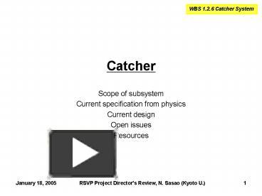 PPT – Catcher PowerPoint presentation | free to view - id: 11af82-YTNlY
