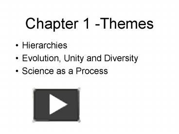 PPT – Chapter 1 Themes PowerPoint presentation | free to view - id ...