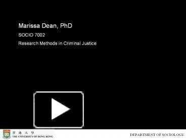 PPT – Marissa Dean, PhD PowerPoint presentation | free to view - id ...