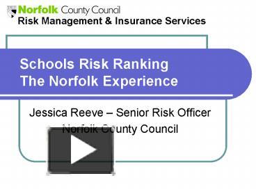 PPT – Jessica Reeve Senior Risk Officer PowerPoint presentation | free ...