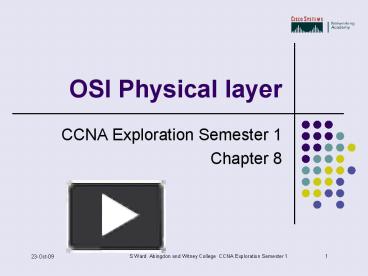 OSI Physical layer presentation | free to view