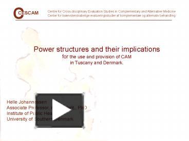 PPT – Power structures and their implications PowerPoint presentation ...