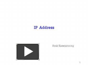 PPT – IP Address PowerPoint presentation | free to view - id: 11b3d1-YWQ2M