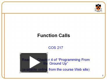 PPT – Function Calls PowerPoint presentation | free to download - id ...