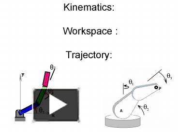 PPT – Kinematics: Workspace : Trajectory: PowerPoint presentation ...