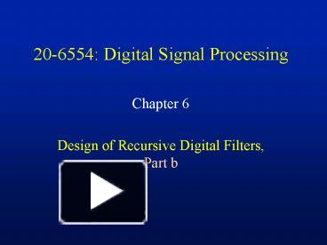 PPT – 206554: Digital Signal Processing PowerPoint presentation | free ...