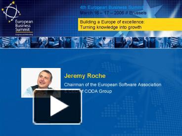 Jeremy Roche presentation | free to view