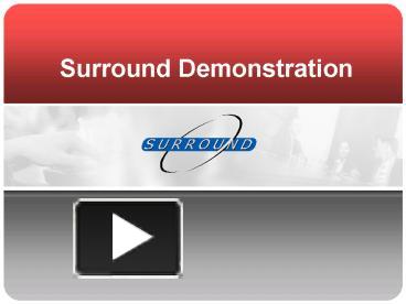 PPT – Surround Demonstration PowerPoint presentation | free to view ...