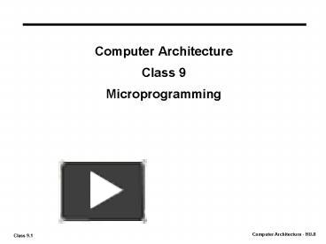PPT – Computer Architecture PowerPoint presentation | free to download ...