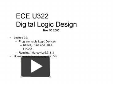 PPT – Programmable Logic Technologies PowerPoint presentation | free to ...