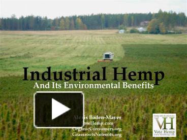 Industrial Hemp presentation | free to view