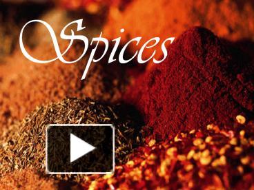 Spices presentation | free to download