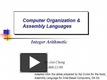 PPT – Computer Organization PowerPoint presentation | free to view - id ...