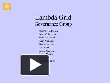 PPT – Lambda Grid PowerPoint presentation | free to download - id ...