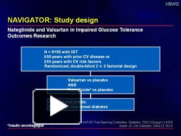 NAVIGATOR: Study design presentation | free to view