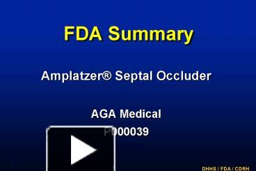 PPT – FDA Summary PowerPoint presentation | free to download - id ...