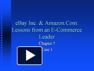 PPT – eBay Inc. PowerPoint presentation | free to view - id: 11d0d-NjRkM