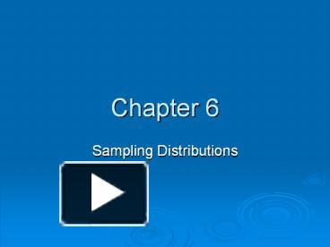 PPT – Sampling Distributions PowerPoint presentation | free to view ...