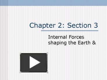 Chapter 2: Section 3 presentation | free to view