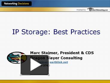 PPT – IP Storage: Best Practices PowerPoint presentation | free to ...