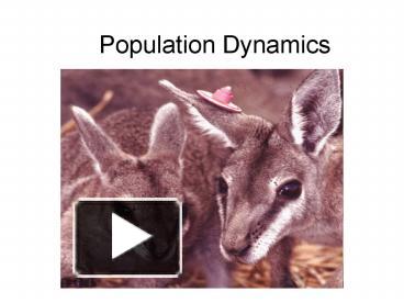 PPT – Population Dynamics PowerPoint presentation | free to view - id ...
