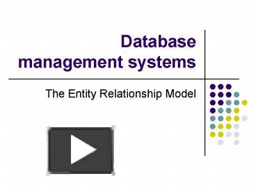 PPT – Database management systems PowerPoint presentation | free to ...