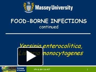 PPT – FOODBORNE INFECTIONS continued PowerPoint presentation | free to ...