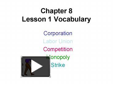 PPT – Chapter 8 Lesson 1 Vocabulary PowerPoint presentation | free to ...