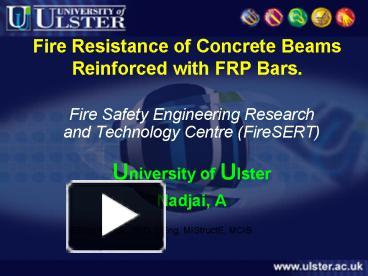 Fire Resistance of Concrete Beams Reinforced with FRP Bars ...