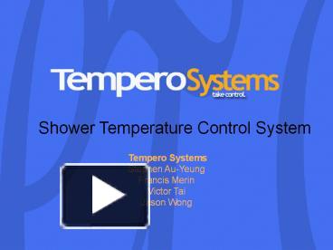 PPT – Shower%20Temperature%20Control%20System PowerPoint presentation ...