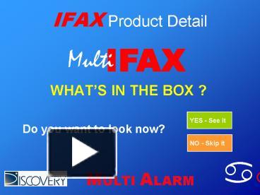IFAX Product Detail presentation | free to view