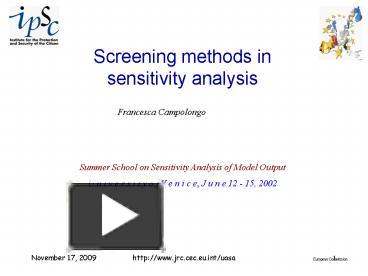 PPT – Francesca Campolongo PowerPoint presentation | free to view - id ...